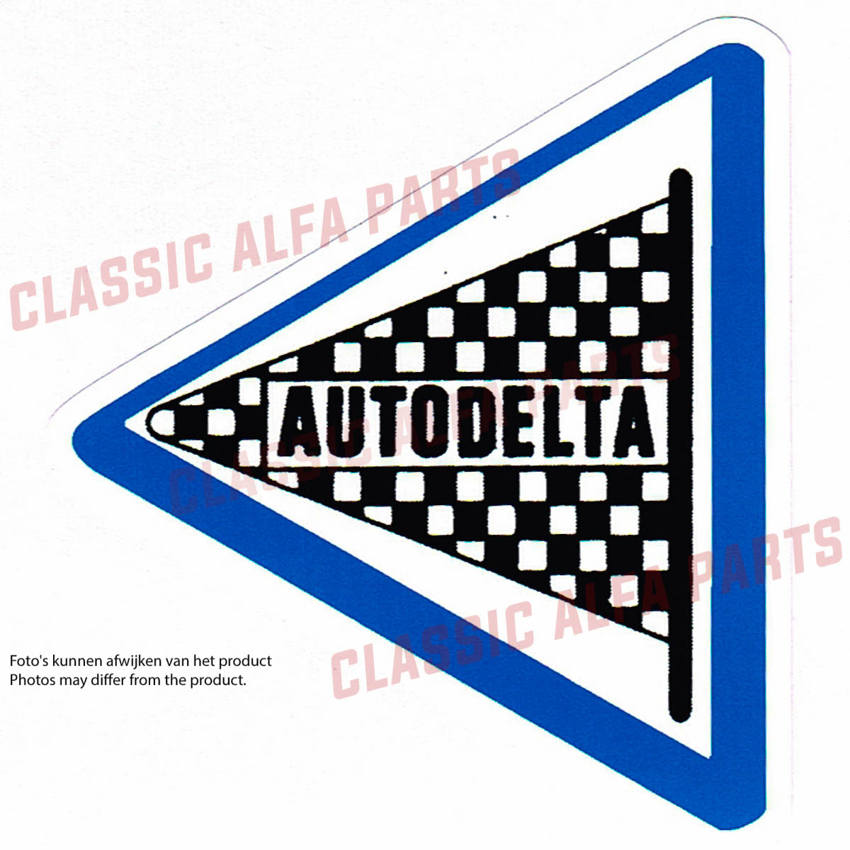 Sticker Autodelta driehoek